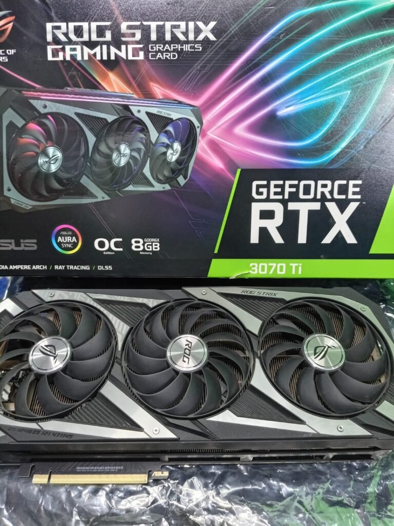 Graphic Card Nvidia Geforce RTX 3070 Ti 8GB Ddr6x Asus Rog Strix OC ...