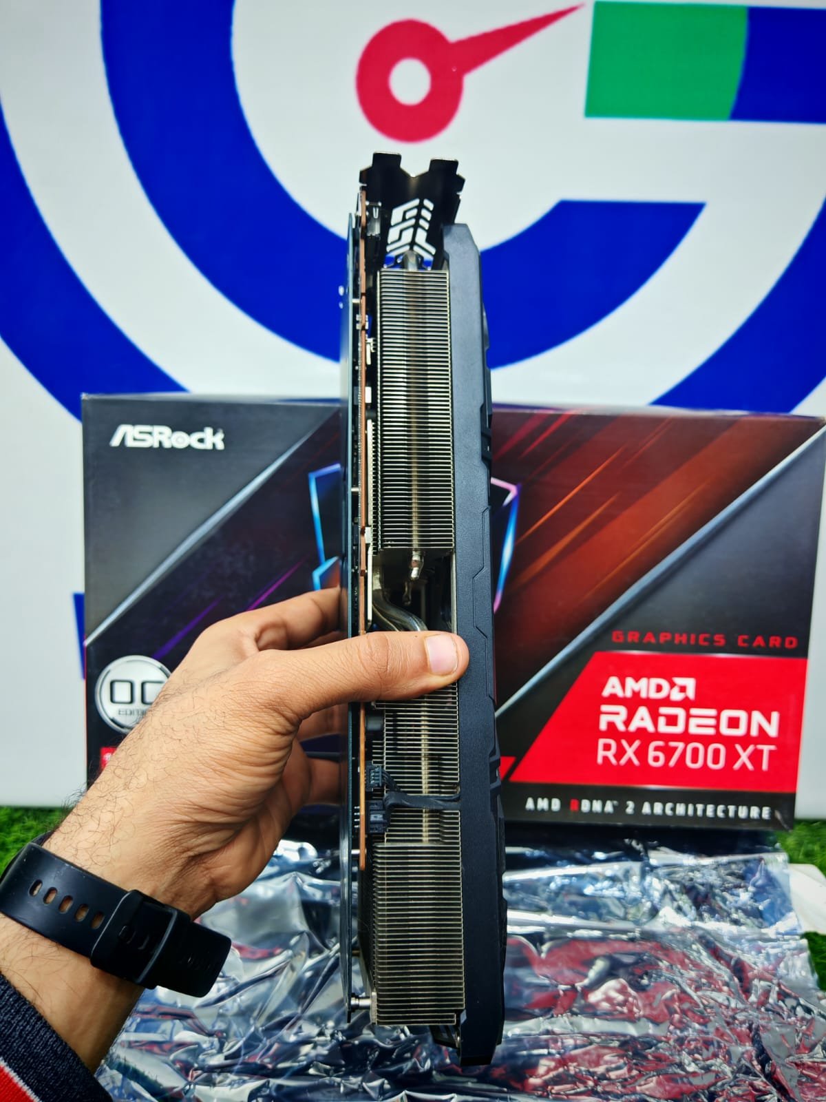 Graphic Card AMD Redeon Rx 6700 xt 12gb Ddr6 AsRock Phantom Gaming OC ...