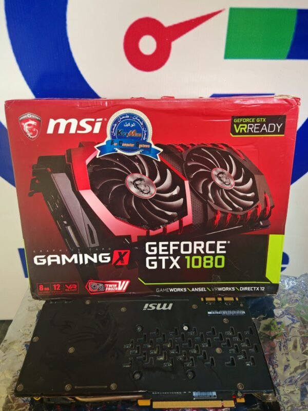 Graphic Card Nvidia GeForce GTX 1080 8GB DDR5X MSI Gaming X - gc ...