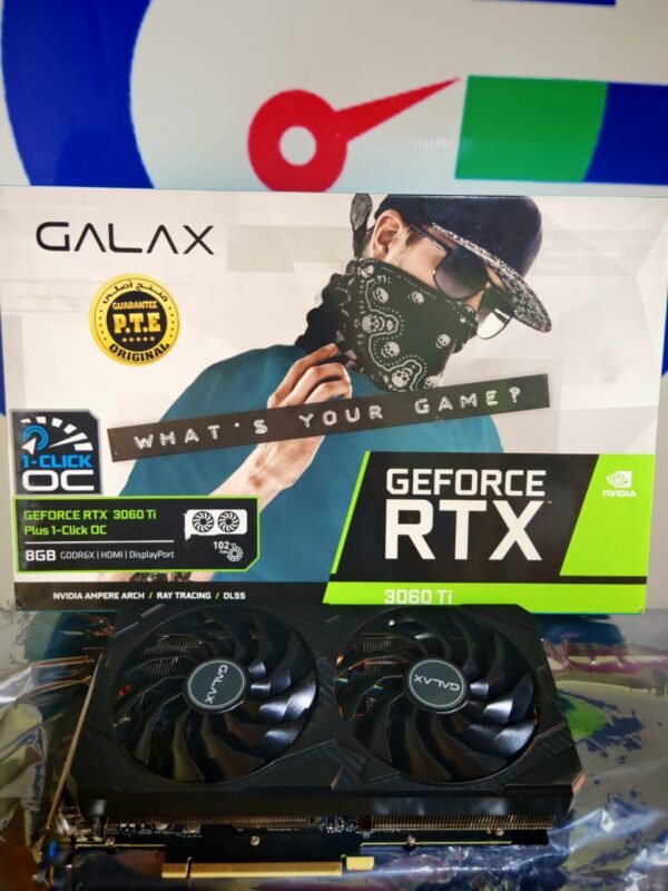 Graphic Card Nvidia Geforce Rtx 3060 ti 8gb Ddr6 Galax Plus 1-Click OC ...